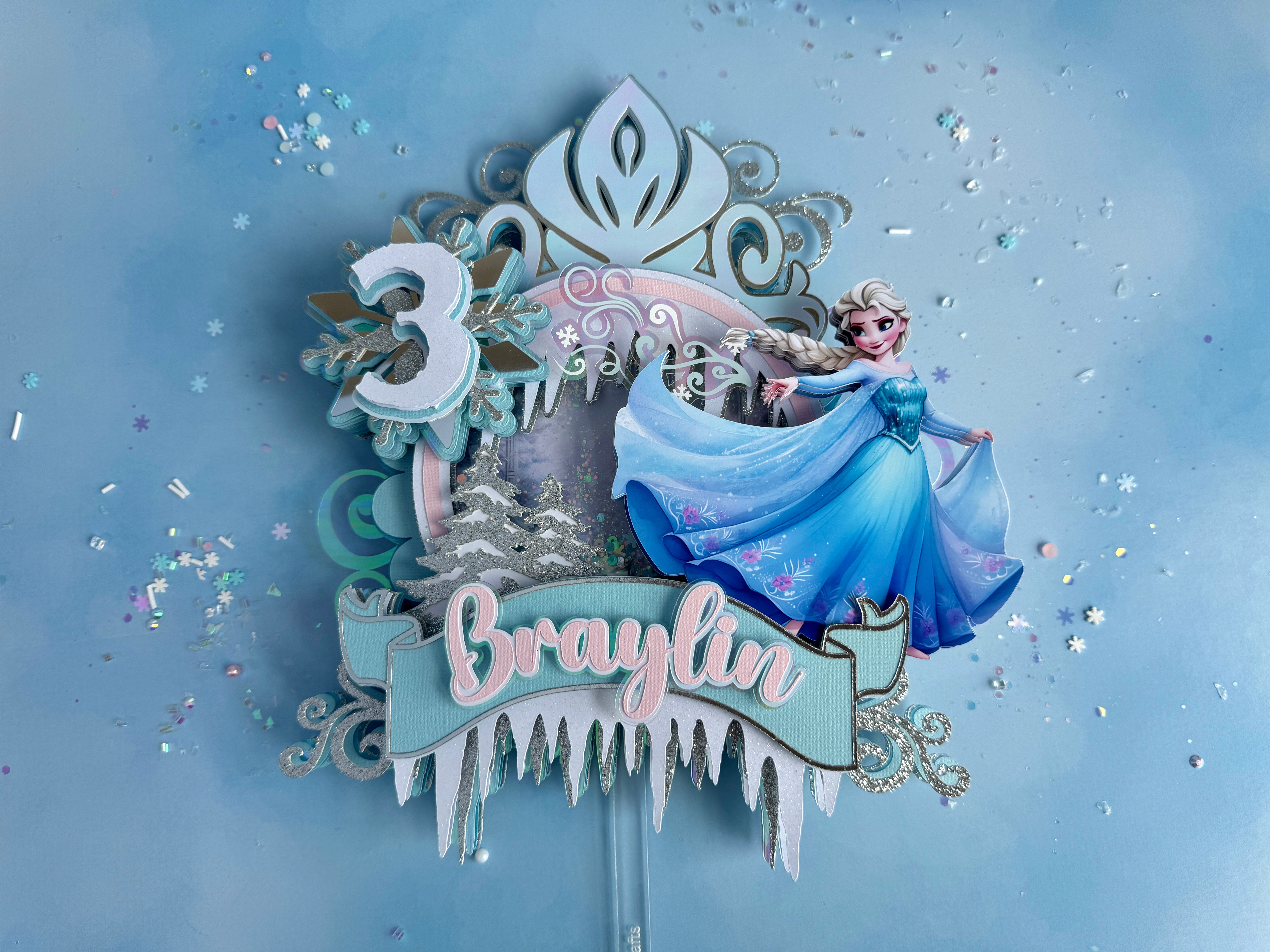 Frozen Elsa Cake Topper | Sofi's Corner Crafts | Custom Party Decor & More
