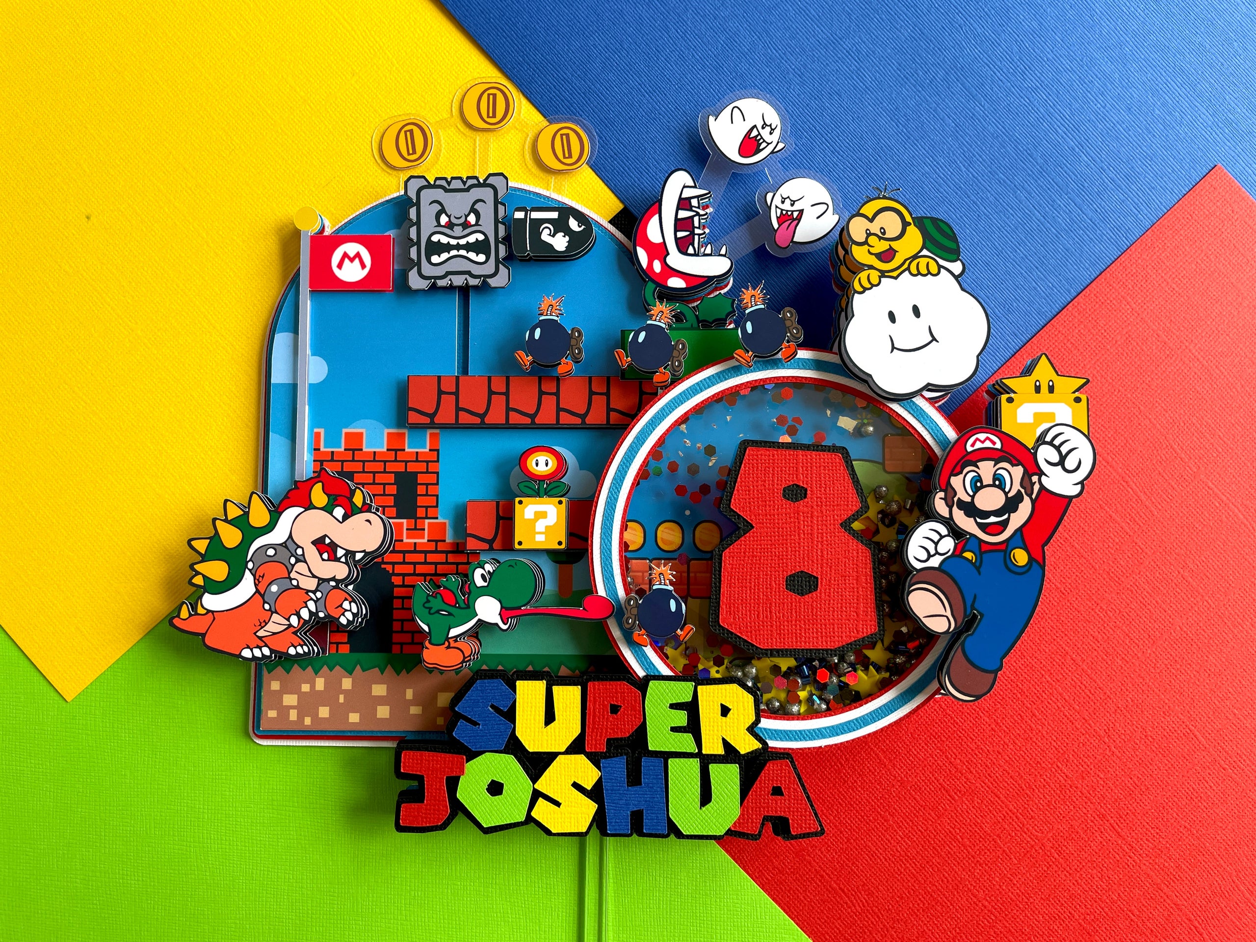 Super Mario Bros Cake Topper | Sofi's Corner Crafts | Custom Party ...