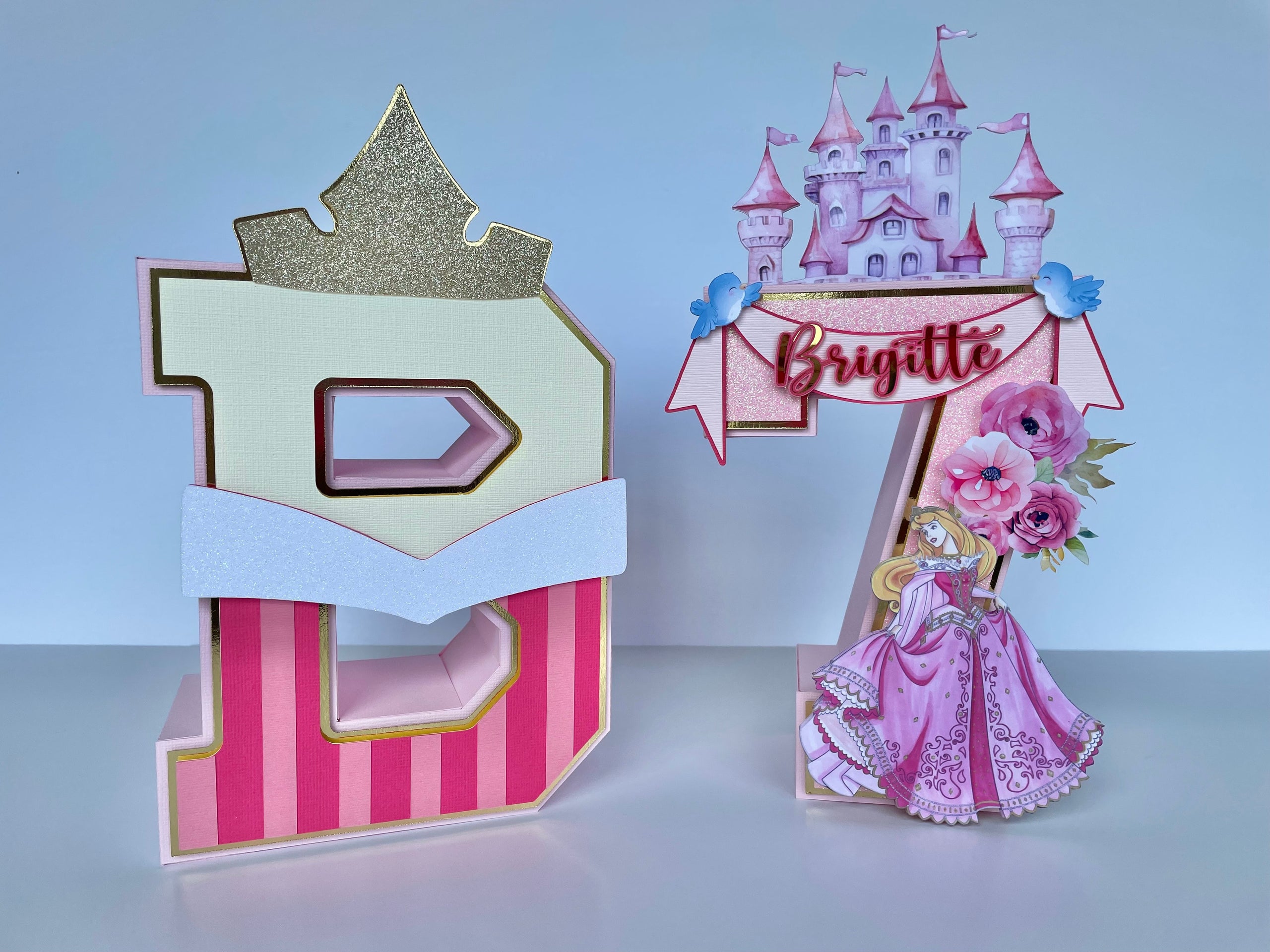 Princess Aurora 3D Letters | Sofi's Corner Crafts | Custom Party Decor ...