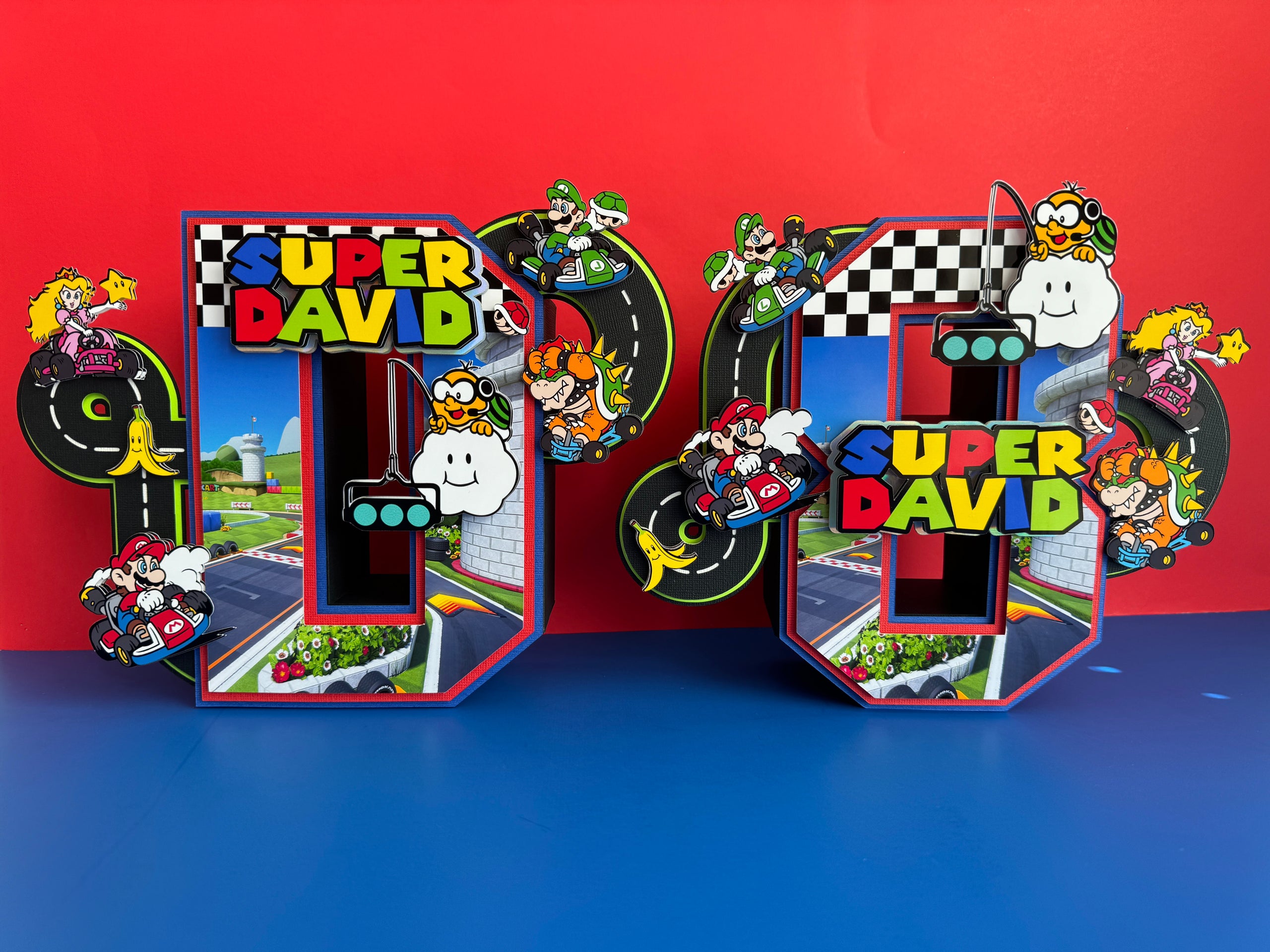 Mario Kart 3D Letters | Sofi's Corner Crafts | Custom Party Decor & More