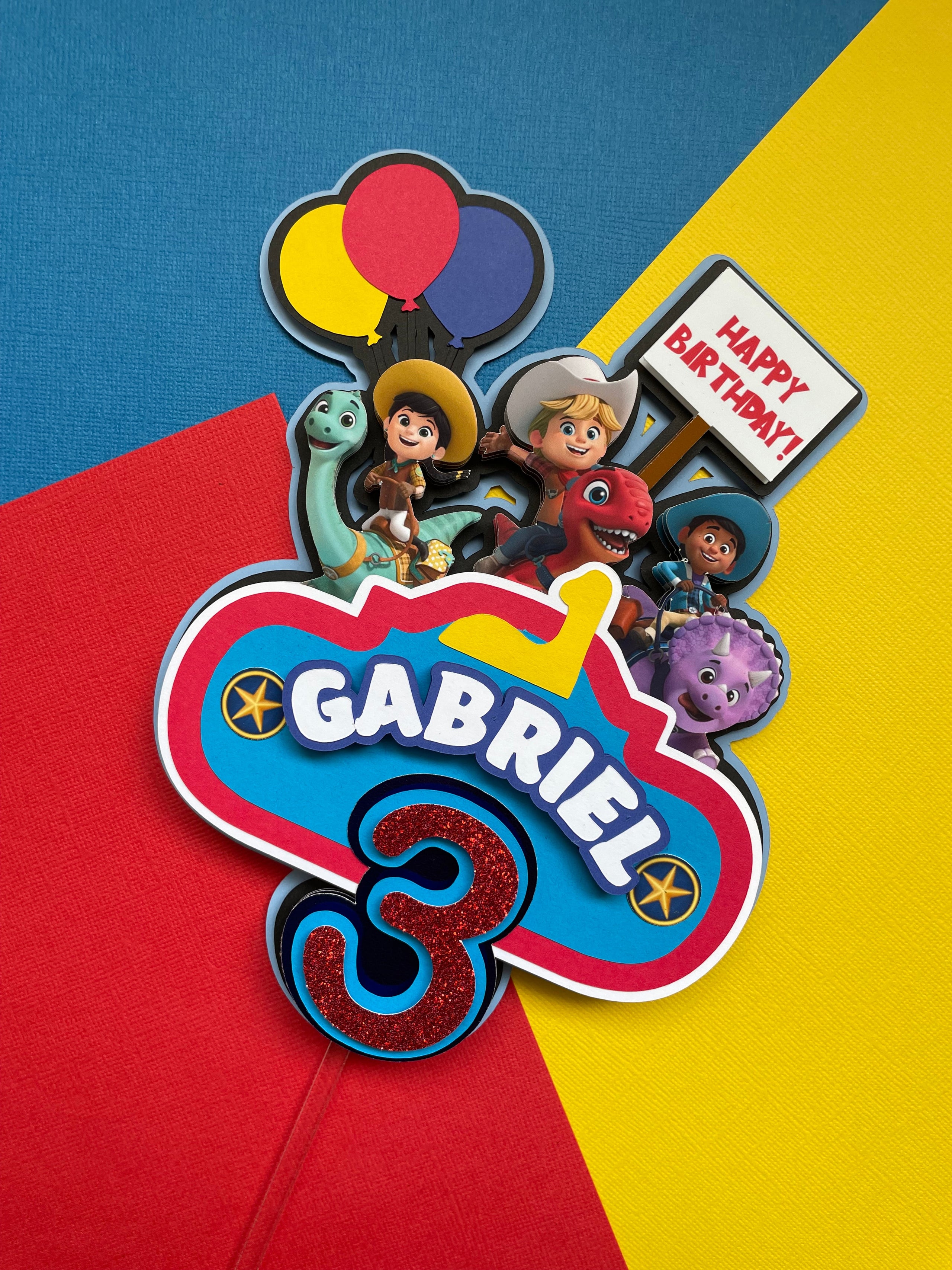 Dino Ranch Cake Topper | Sofi's Corner Crafts | Custom Party Decor & More