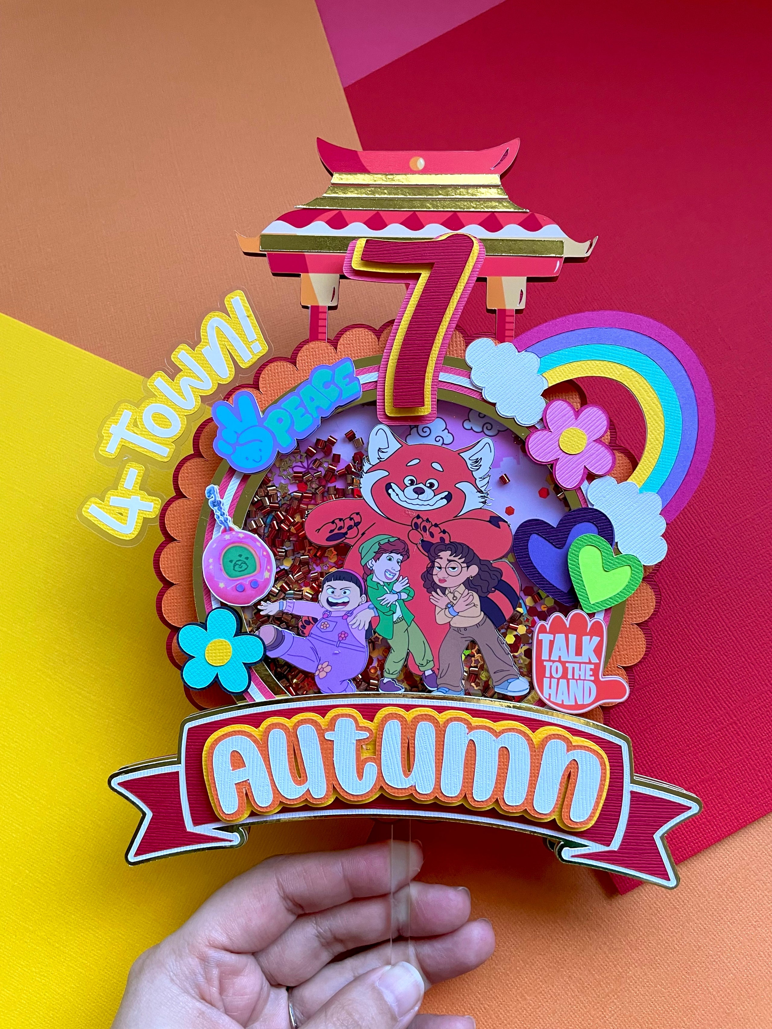 Turning Red Cake Topper | Sofi's Corner Crafts | Custom Party Decor & More