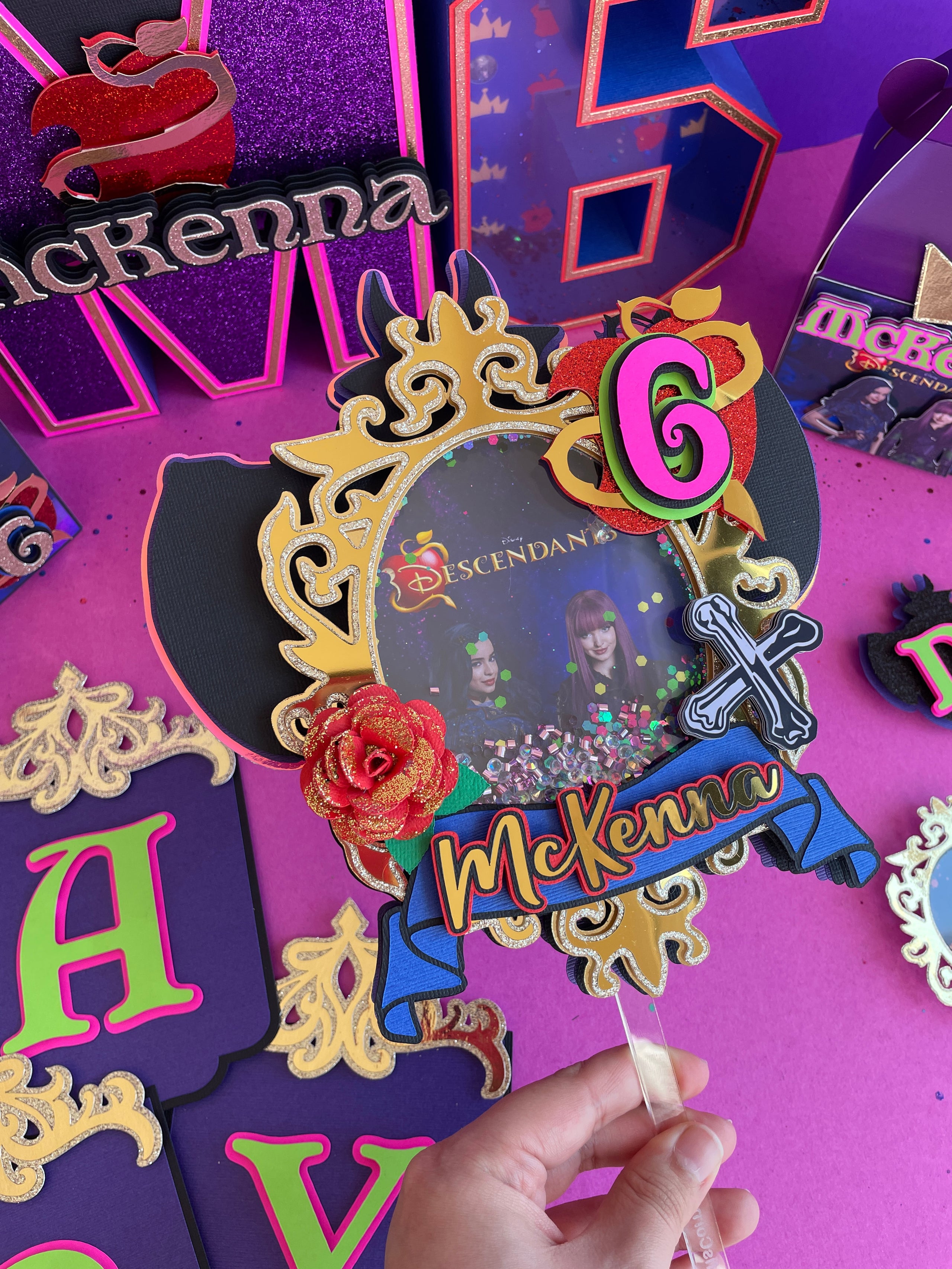 Descendants Cake Topper | Sofi's Corner Crafts | Custom Party Decor & More