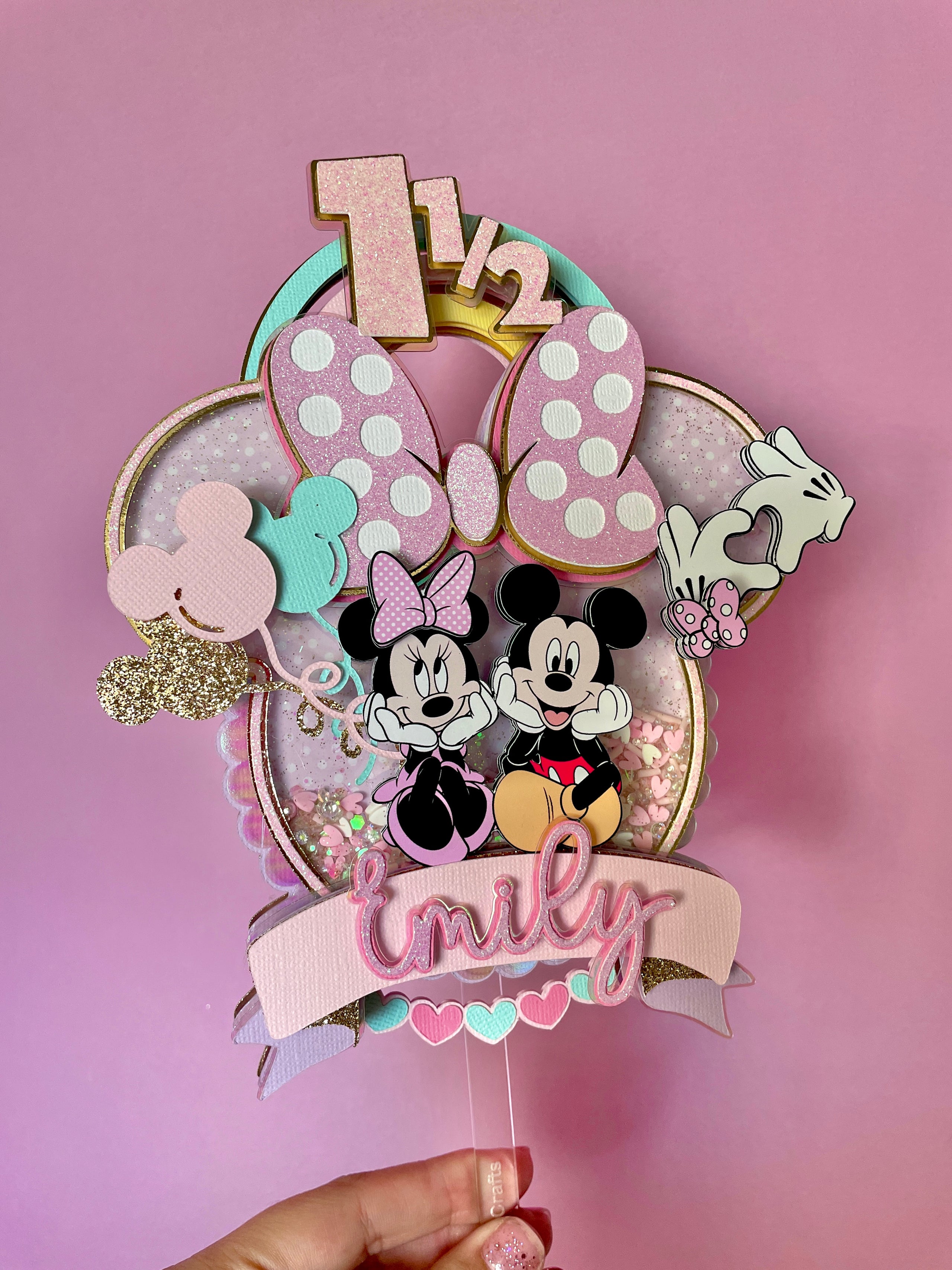 Mickey & Minnie Mouse Cake Topper | Sofi's Corner Crafts | Custom Party ...